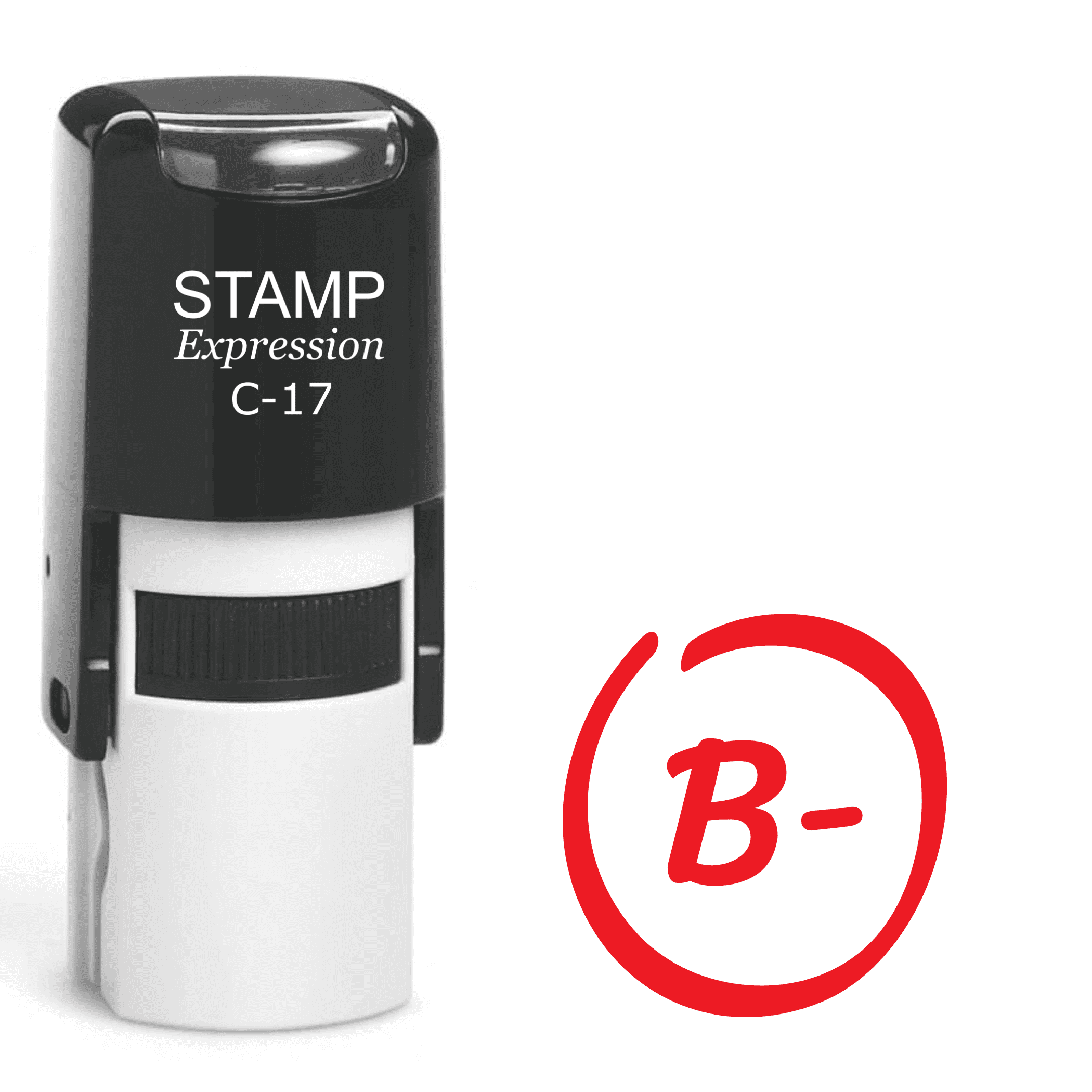 stampexpression - B Minus Grade in the Circle Self Inking Rubber Stamp ...
