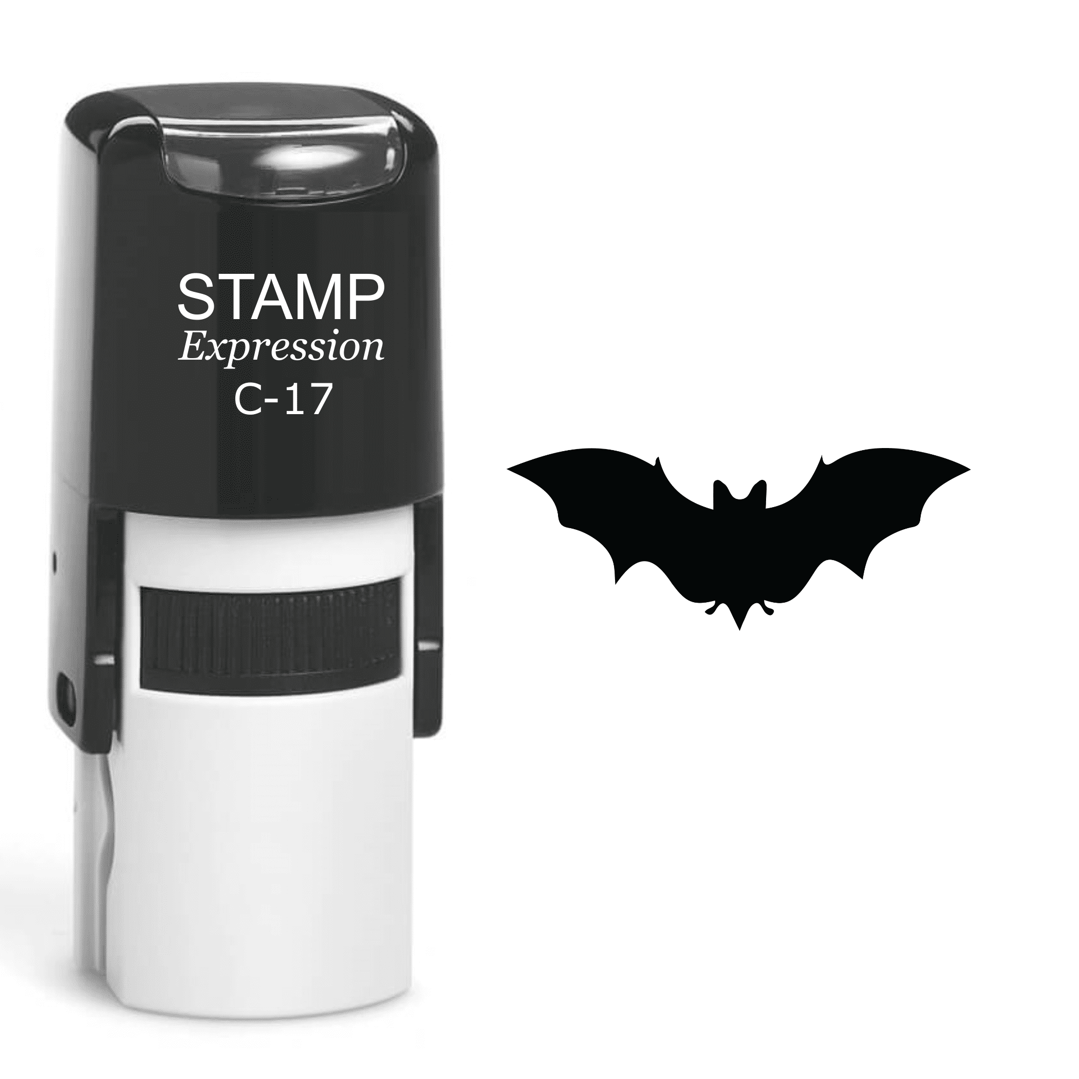 stampexpression - Bat Halloween Self Inking Rubber Stamp - Black Ink (A ...