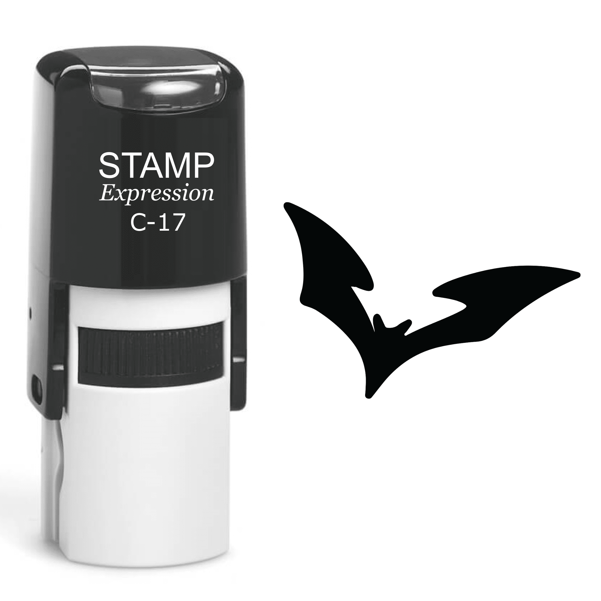 stampexpression - Bat Halloween Self Inking Rubber Stamp - Black Ink (A ...