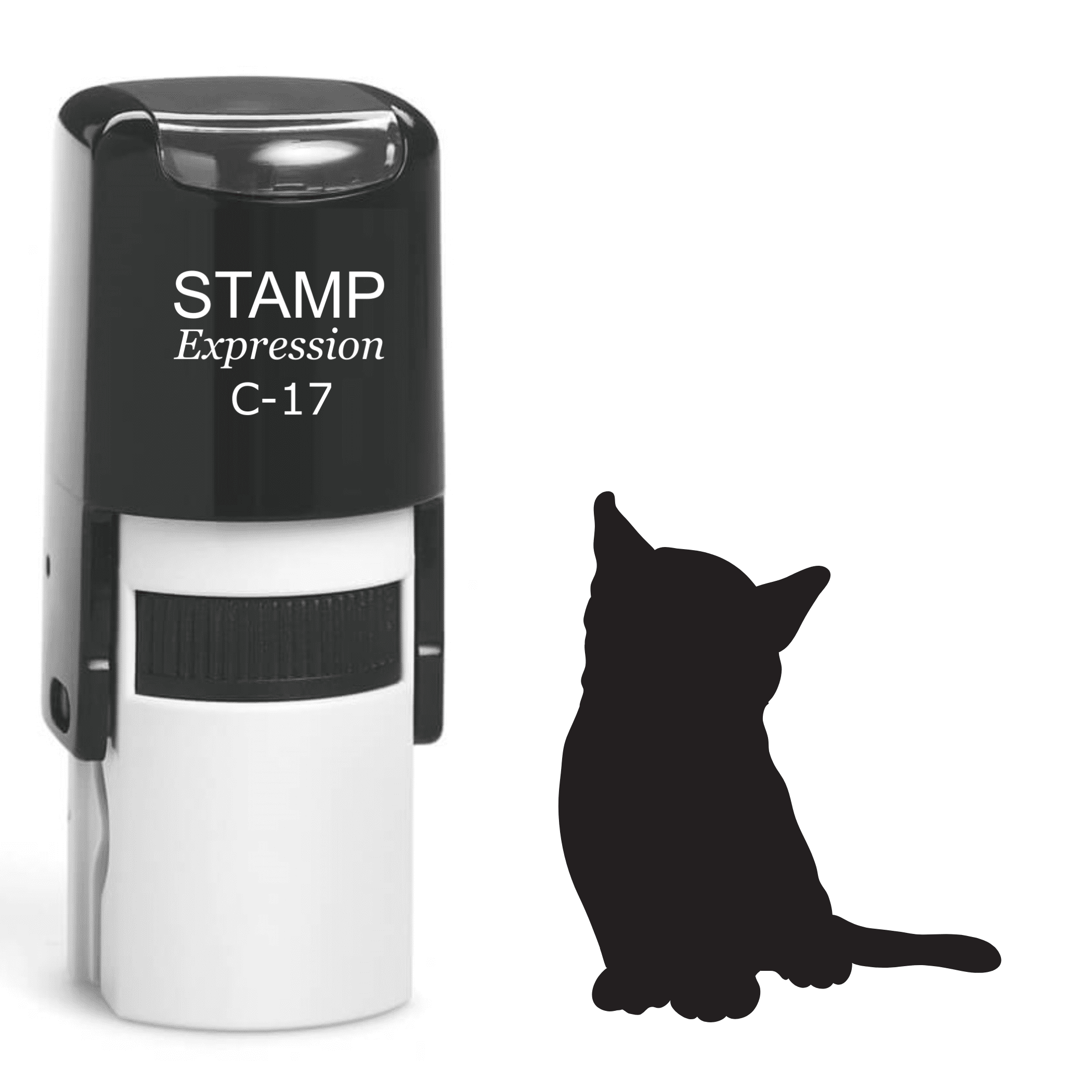 stampexpression - Cat Self Inking Rubber Stamp - Black Ink (A-61532 ...