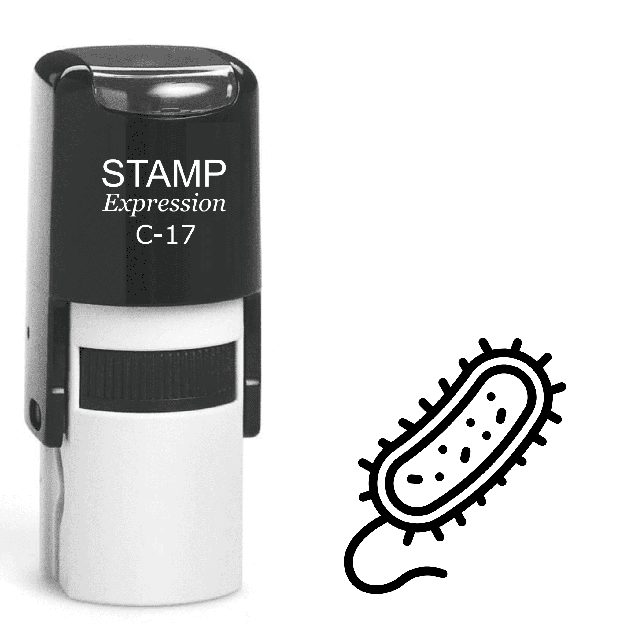 stampexpression - Cell With Organelles Self Inking Rubber Stamp - Black ...