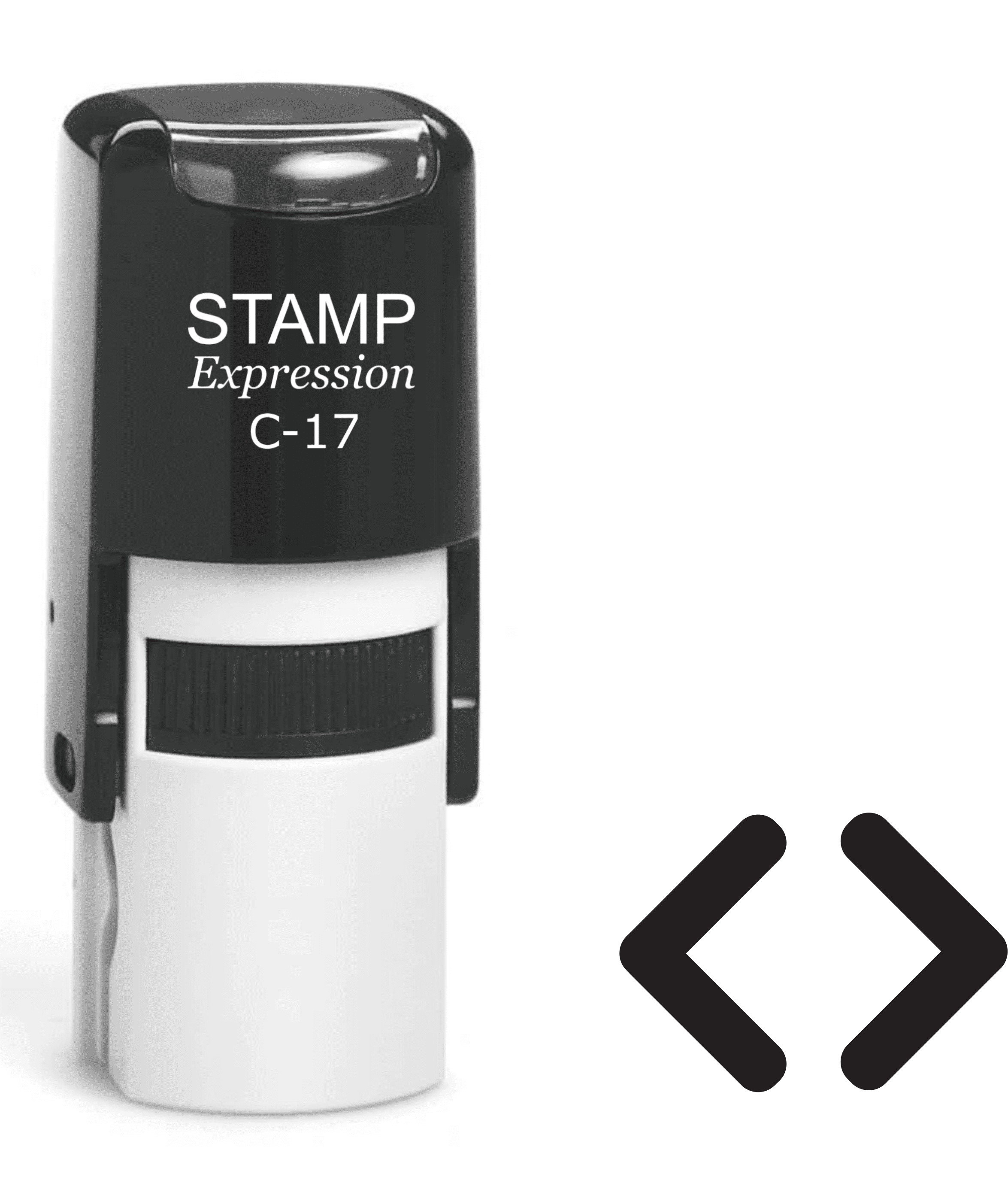 stampexpression - Code Icon Self Inking Rubber Stamp - Black Ink (A ...