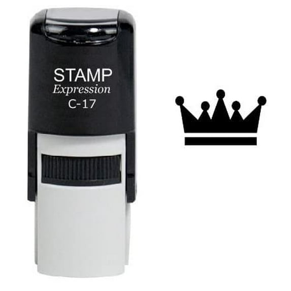 stampexpression - Dark Queen's Crown Self Inking Rubber Stamp - Black ...