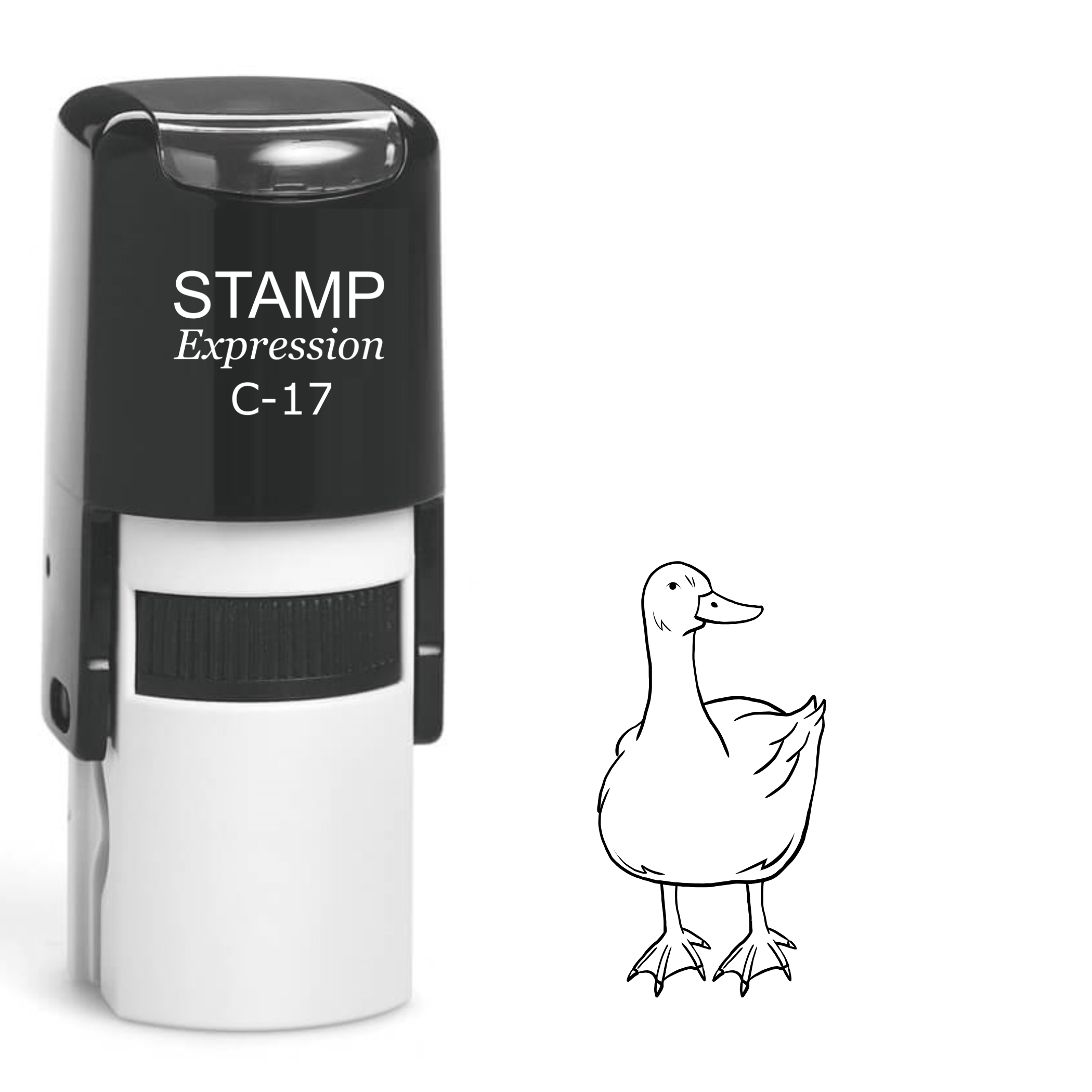 stampexpression - Duck Self Inking Rubber Stamp - Black Ink (A-61474 ...