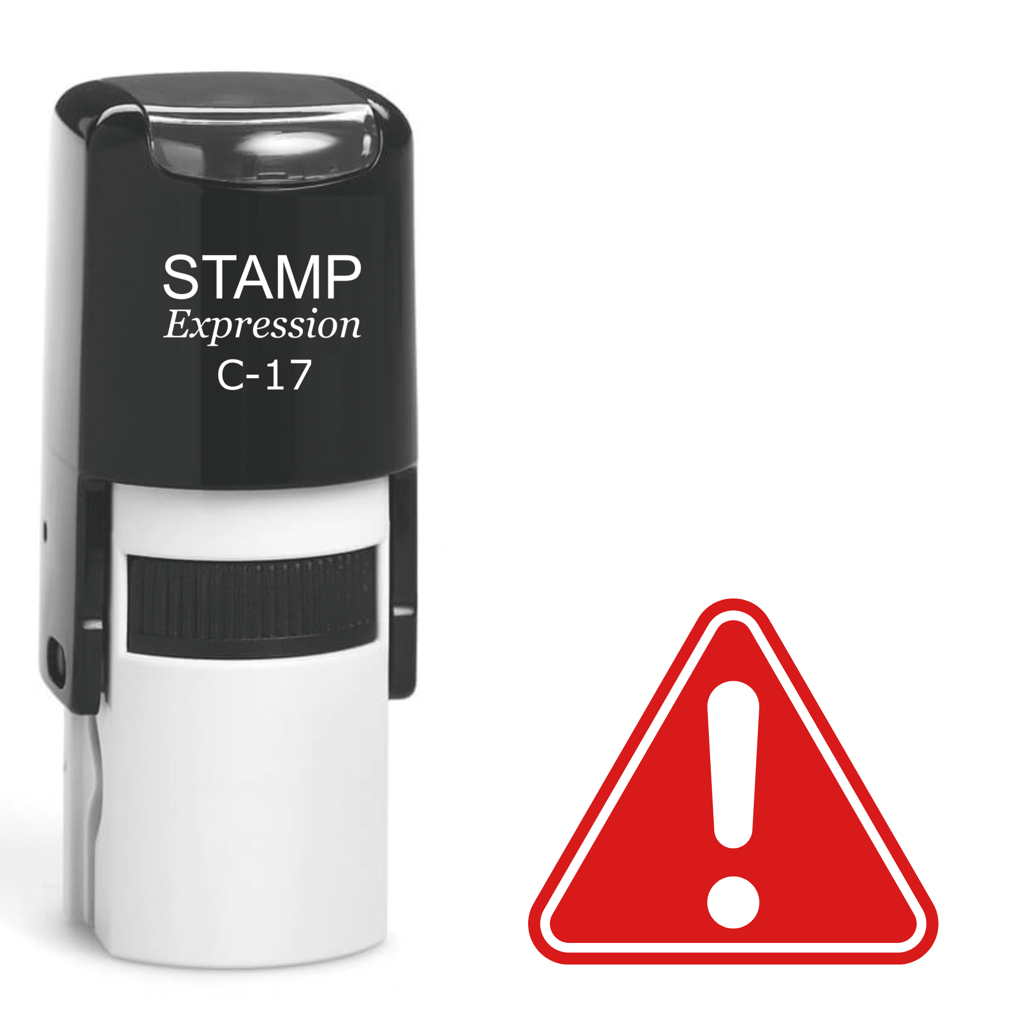 stampexpression - Exclamation Mark Self Inking Rubber Stamp - Red Ink ...