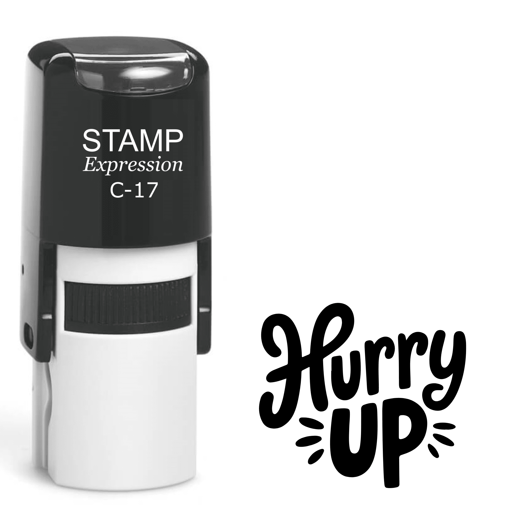 stampexpression - Hurry Up Self Inking Rubber Stamp - Black Ink (A ...