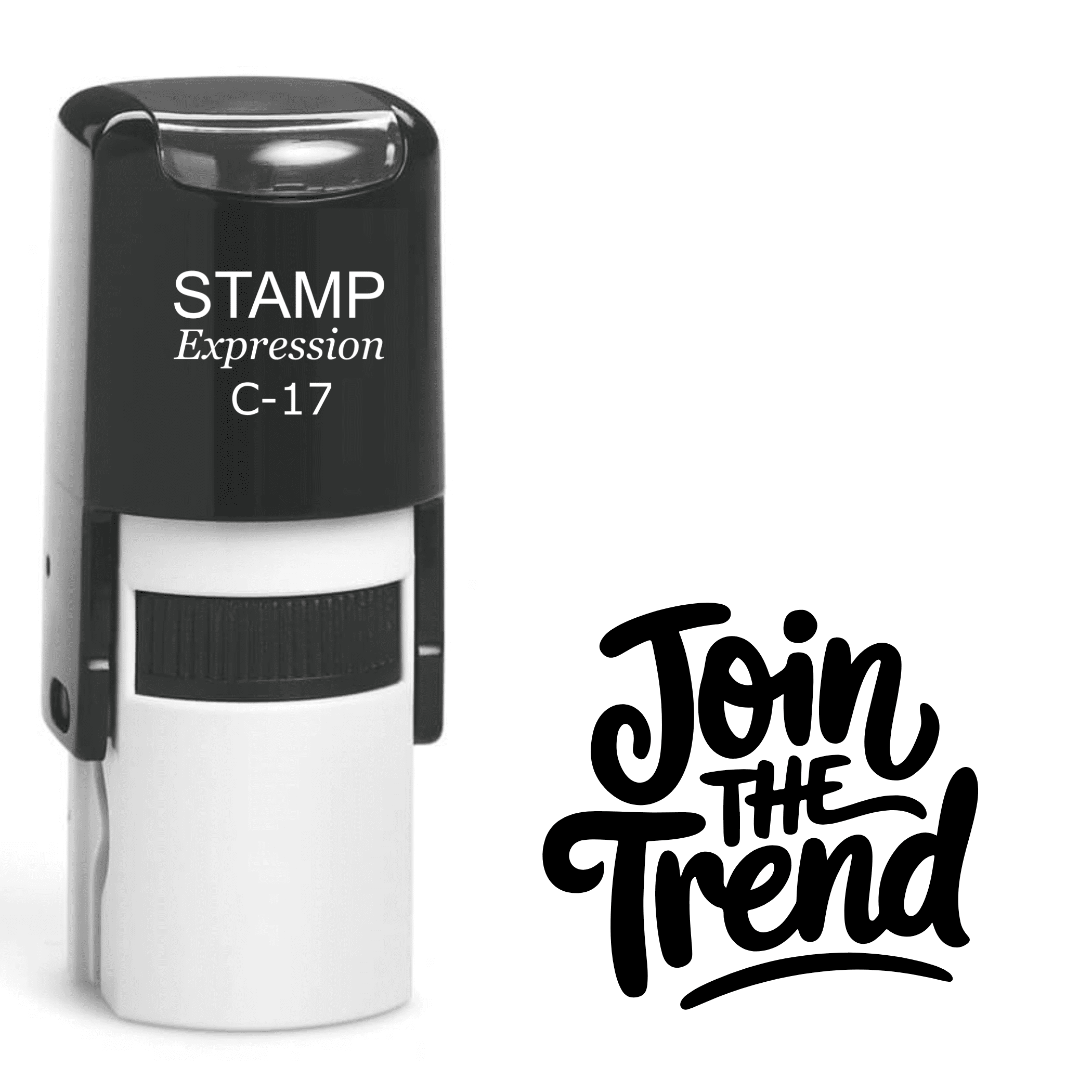 stampexpression - Join the Trend Self Inking Rubber Stamp - Black Ink ...