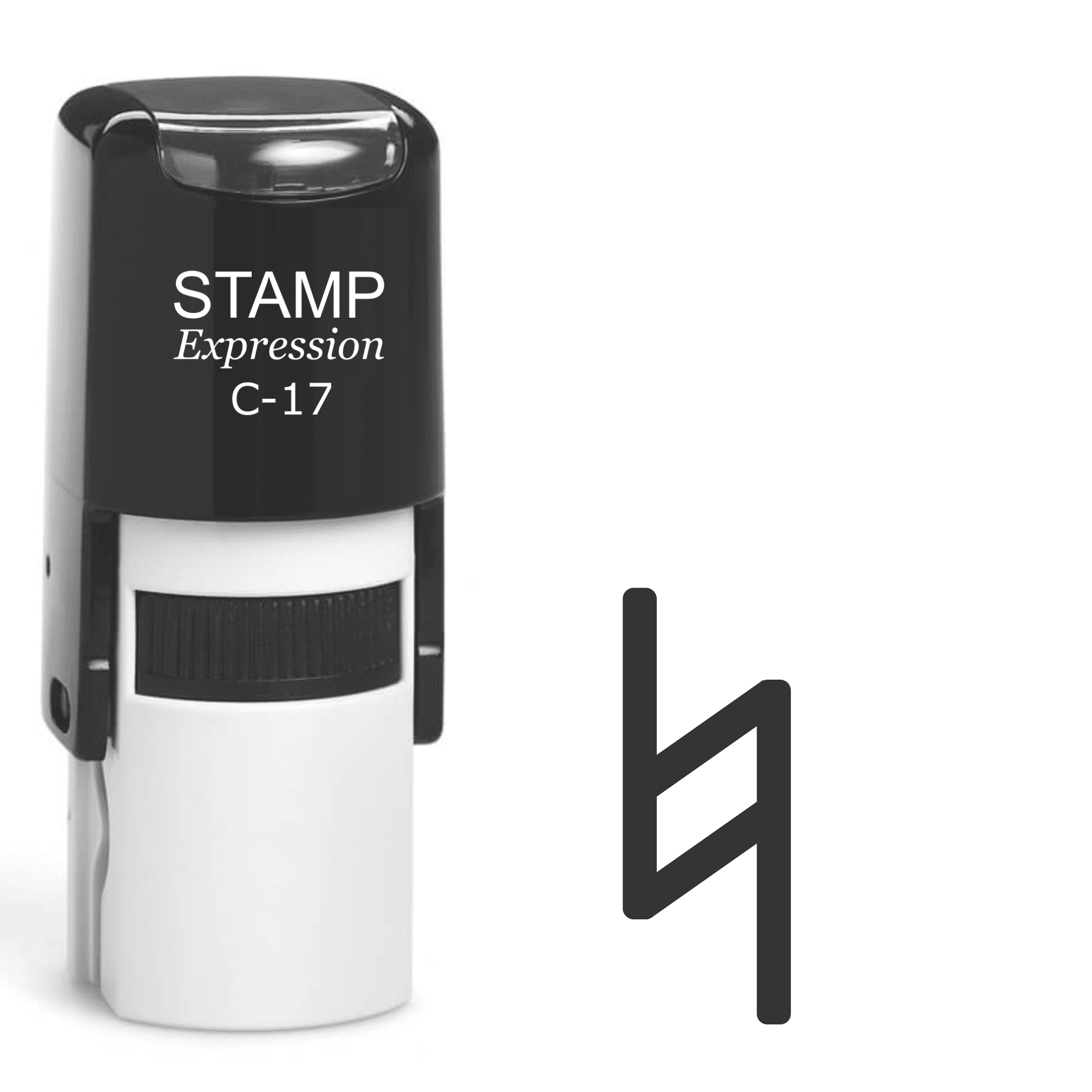 stampexpression - Natural Music Symbol Self Inking Rubber Stamp - Black ...