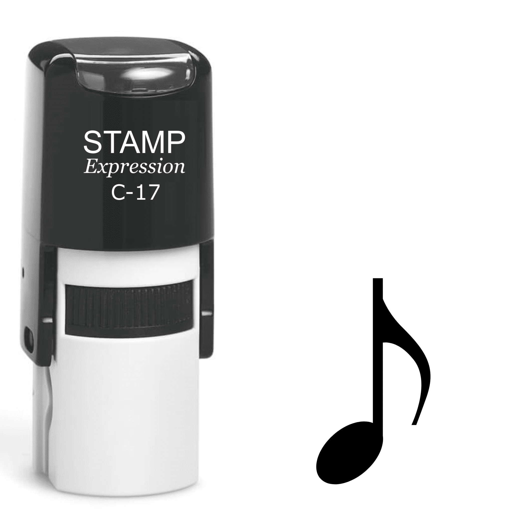 stampexpression - Quaver Eighth Note Music Symbol Self Inking Rubber ...