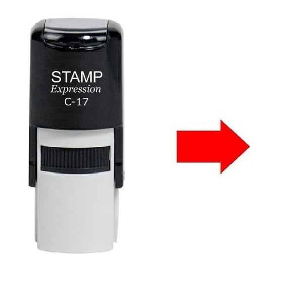 stampexpression - Red Pointing Right Arrow Self Inking Rubber Stamp ...