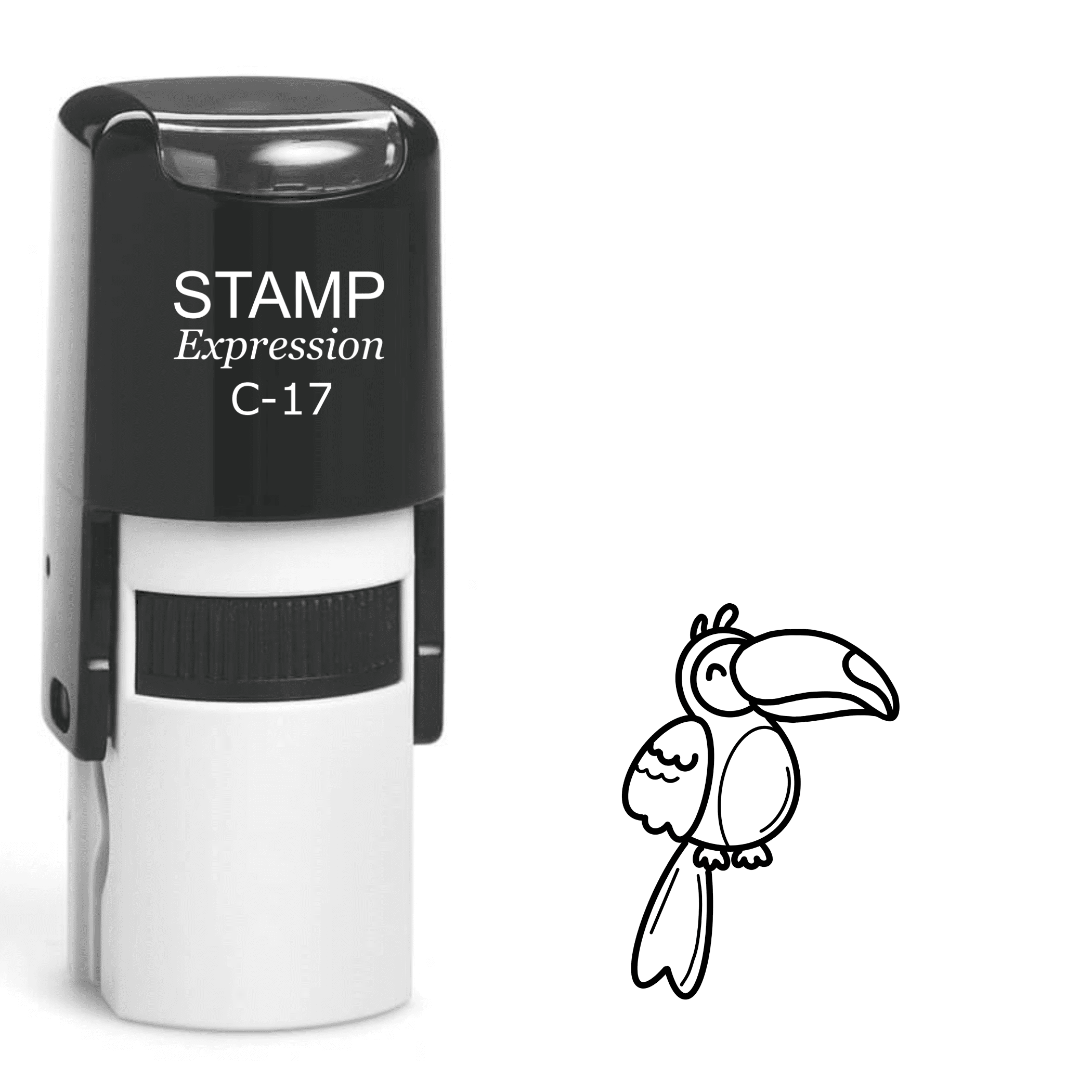 stampexpression - Toucan Bird Self Inking Rubber Stamp - Black Ink (A ...