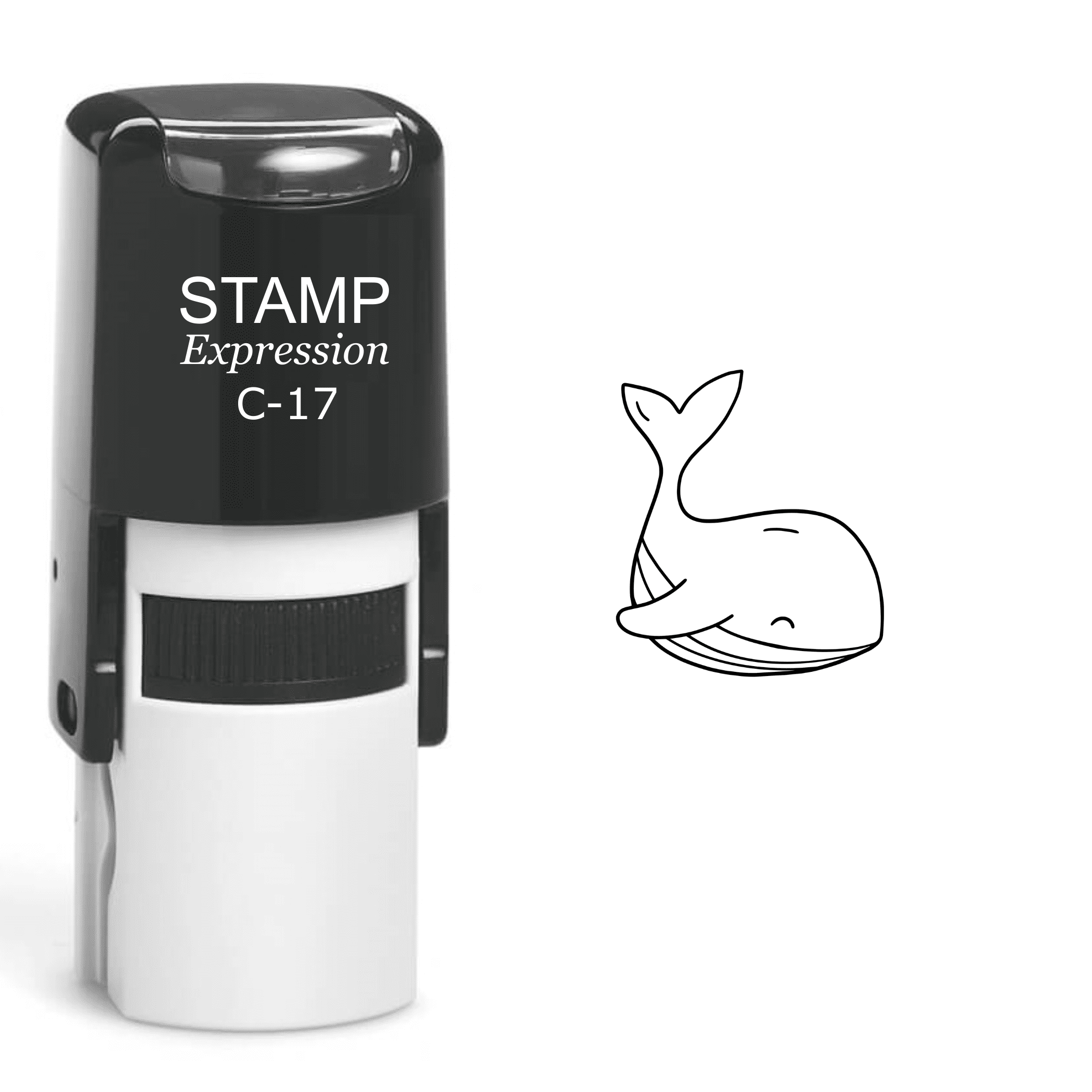 stampexpression - Whale Self Inking Rubber Stamp - Black Ink (A-60276 ...