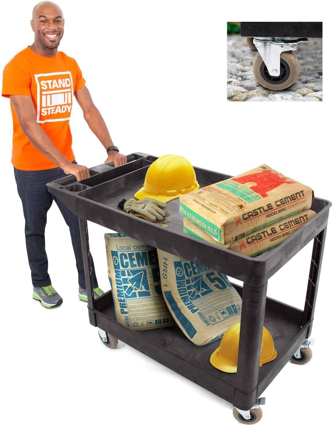 stand steady original tubstr xl outdoor cart with heavy duty wheels ...