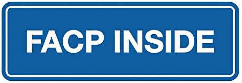 standard facp inside sign (blue) - medium - Walmart.com