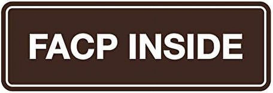 standard facp inside sign (dark brown) - large - Walmart.com