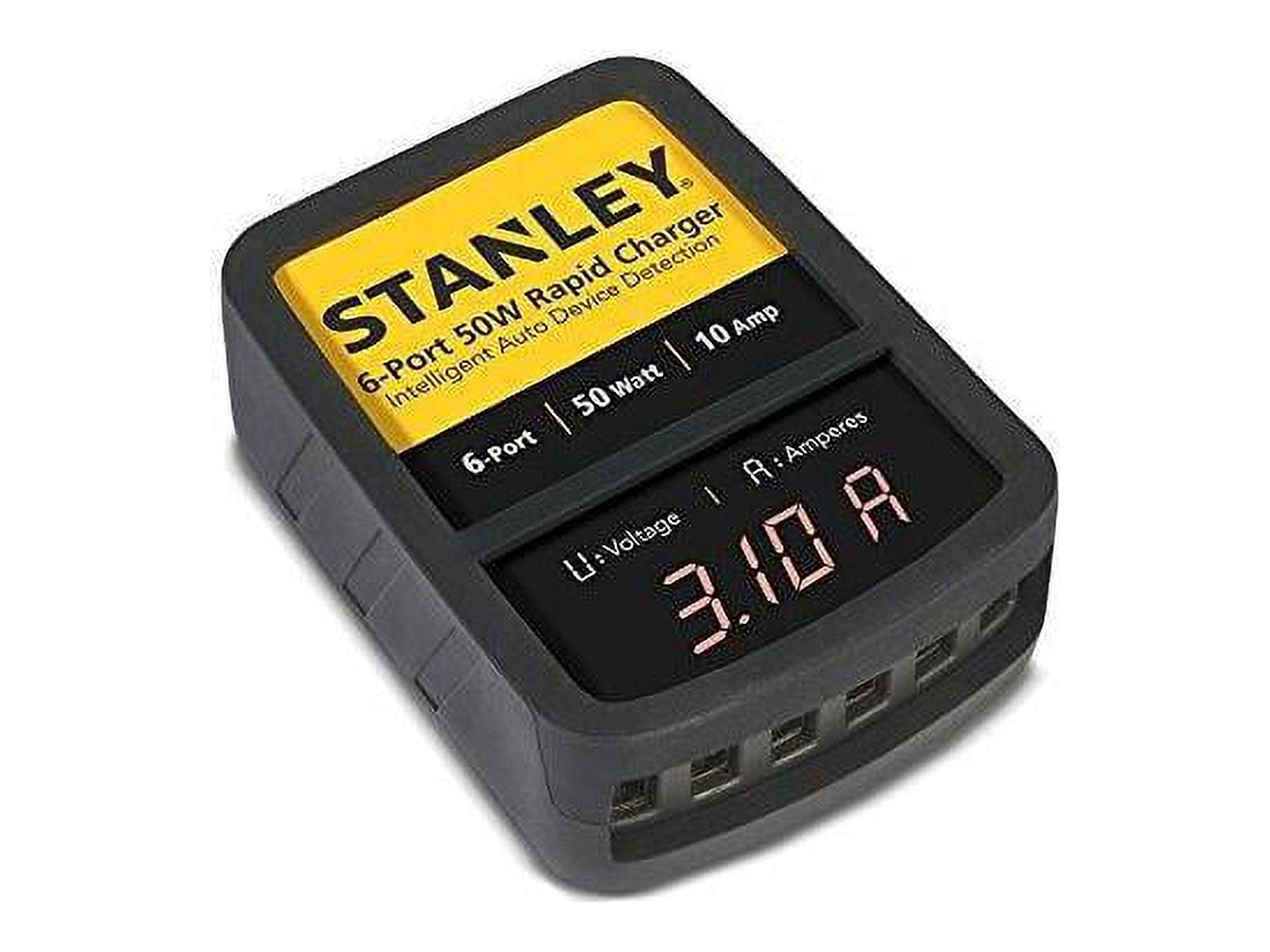 stanley rugged 6port 50 watt 10 amp usb rapid charger with smart ...