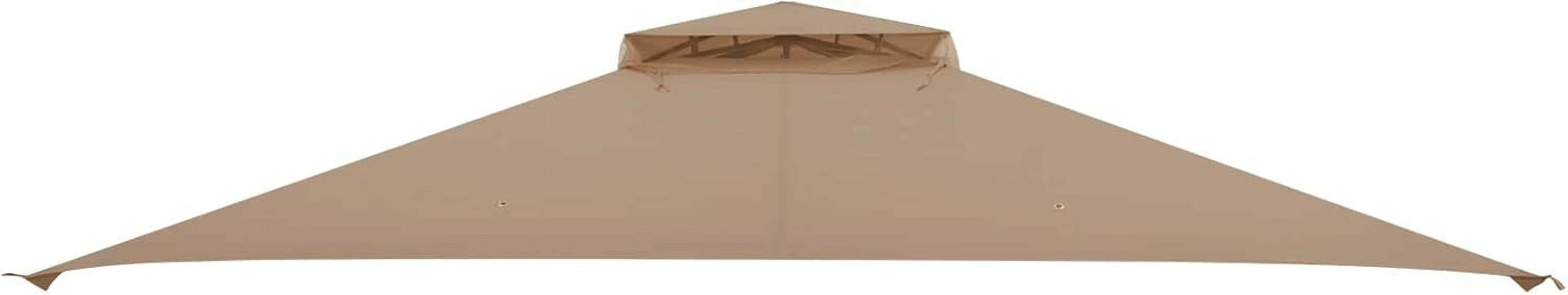 staple 10x12 Ft Gazebo Replacement Canopy Top, Double Tier Canopy ...