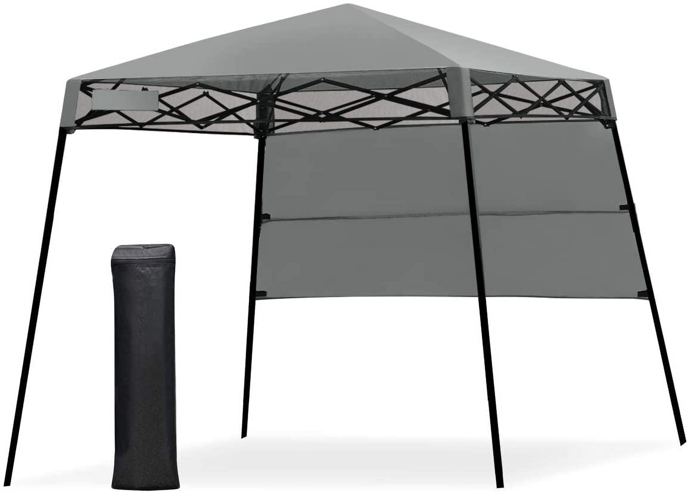 staple 7x7 Ft Pop Up Canopy, Slant Leg Outdoor Tent With Carry Bag & 4 ...