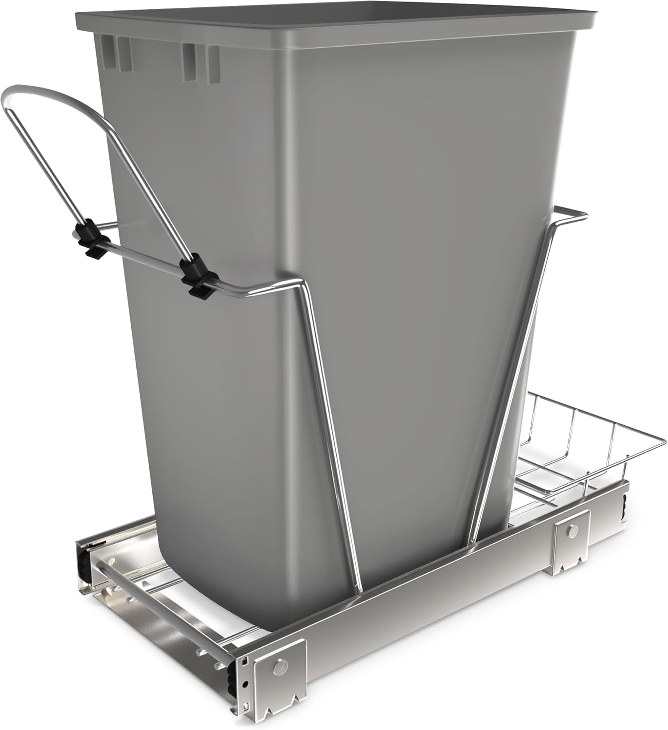 staple Pullout Trash Can for Kitchen Cabinets 35 Qt Garbage Waste ...