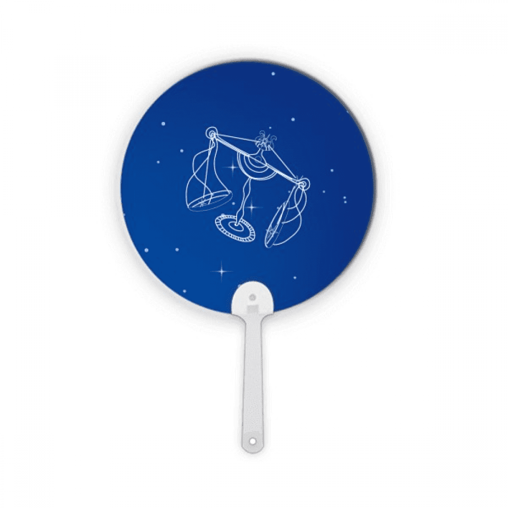 star universe constellation pattern Plastic Round Handheld Fan ...