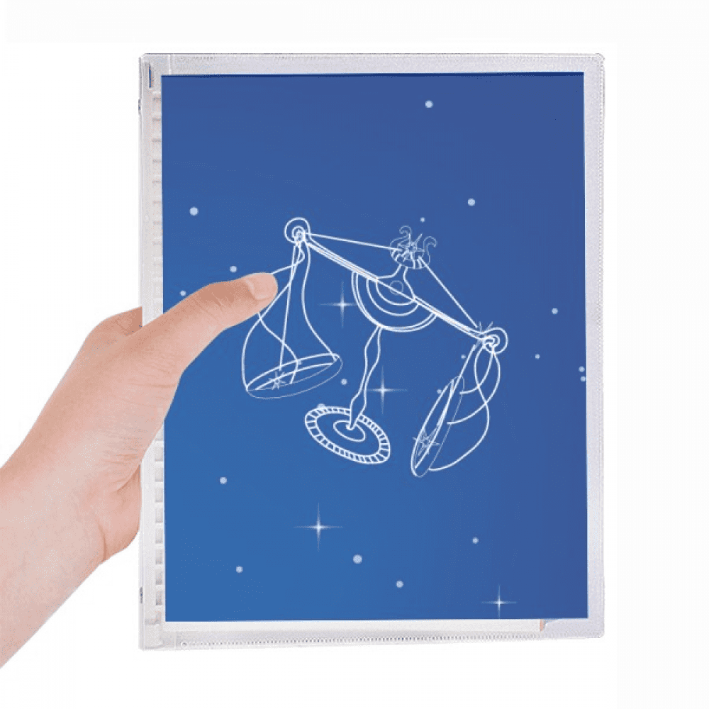 star universe constellation pattern notebook loose diary refillable ...