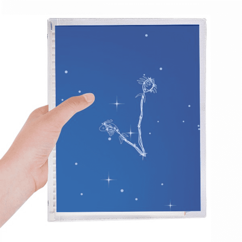 star universe constellation pattern notebook loose diary refillable ...