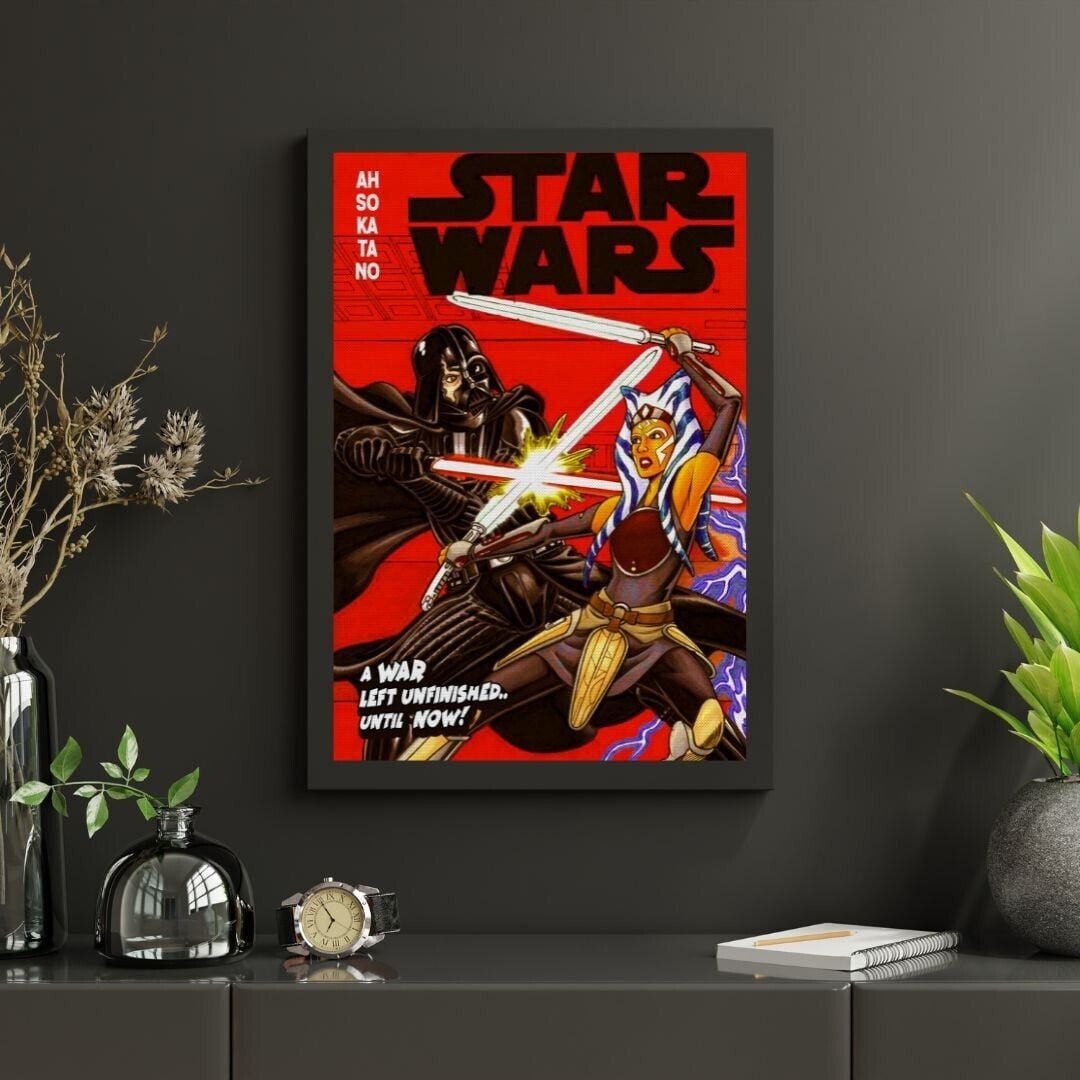 star wars Ashoka comic poster 24x36 disney yoda Mando vader andor r2d2 ...