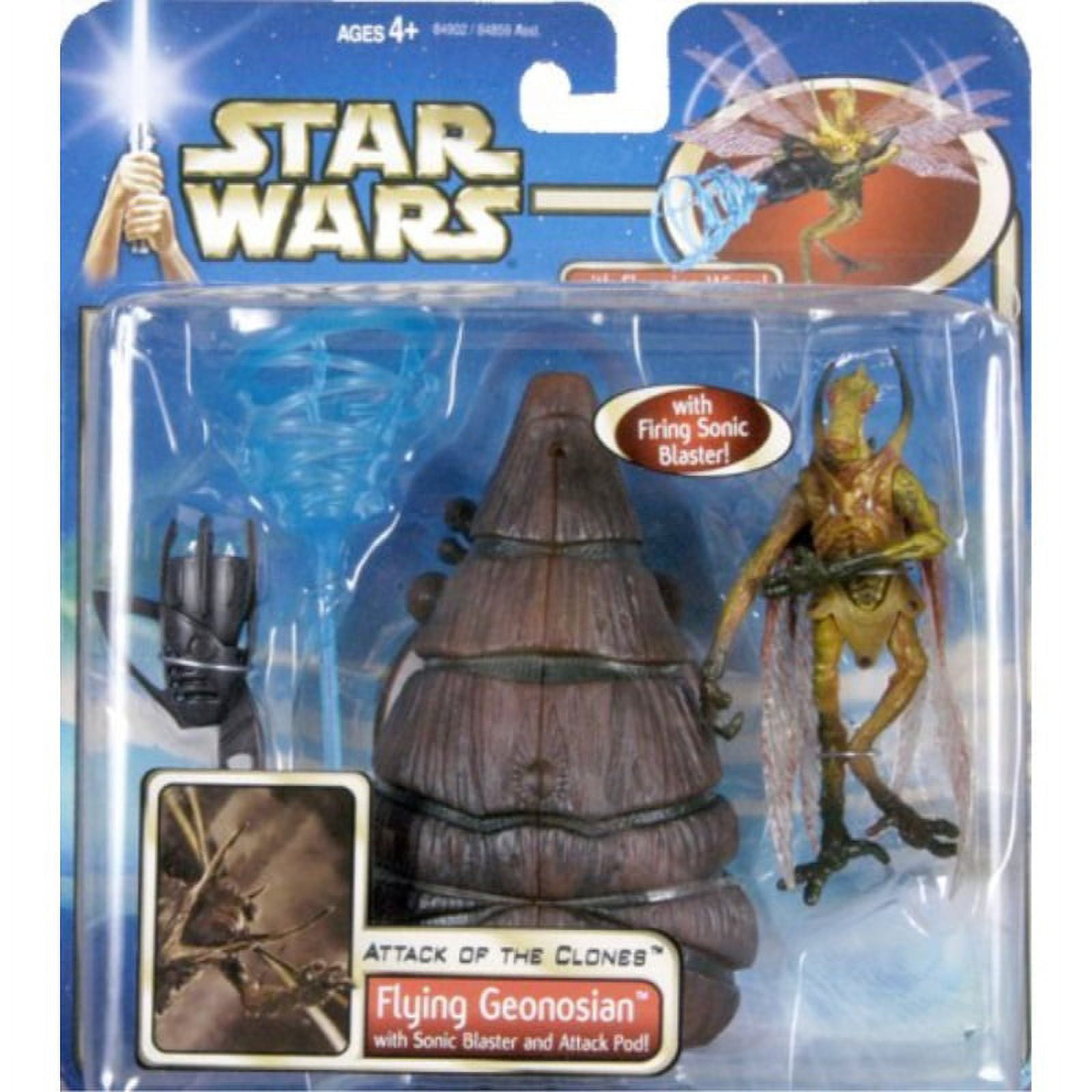 Star Wars Attack of the Clones Flying Genosian, Sonic Blaster & Attack ...