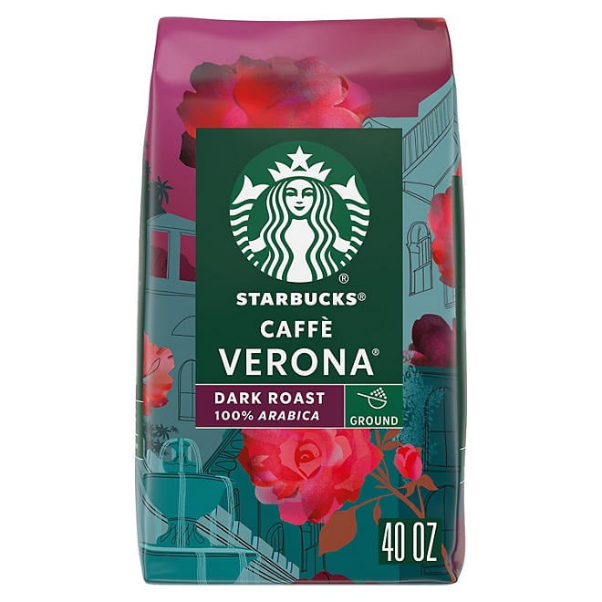 Starbucks CaffÃ¨ Verona Ground Coffee, Dark Roast, 40 oz, Notes of ...