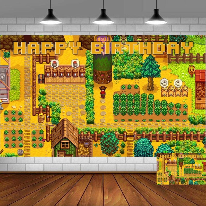 stardew valley Backdrop Banner Party Supplies Poster Movie Theme ...