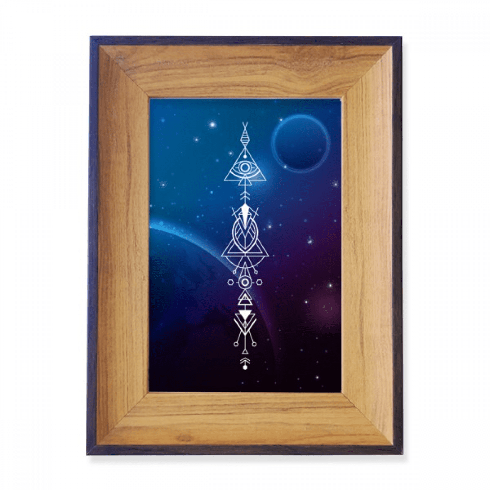 starry geometry alien totem photo frame exhibition display art desktop ...