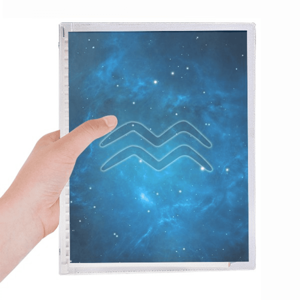 starry night zodiac constellation notebook loose diary refillable ...