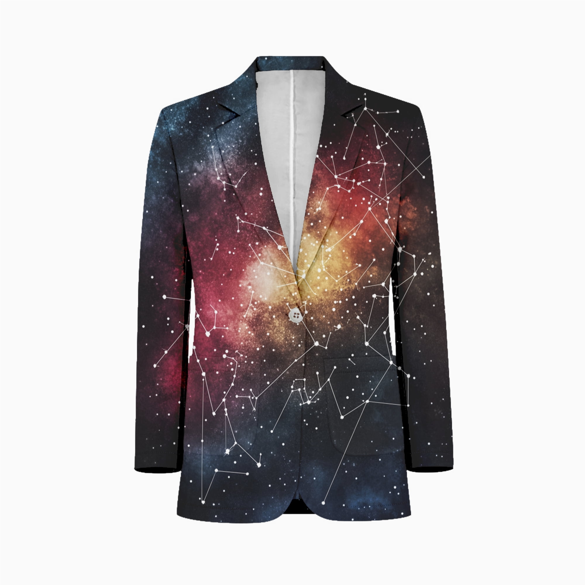 starry sky constellation galaxy Customized Men's Suits full man Shawl ...