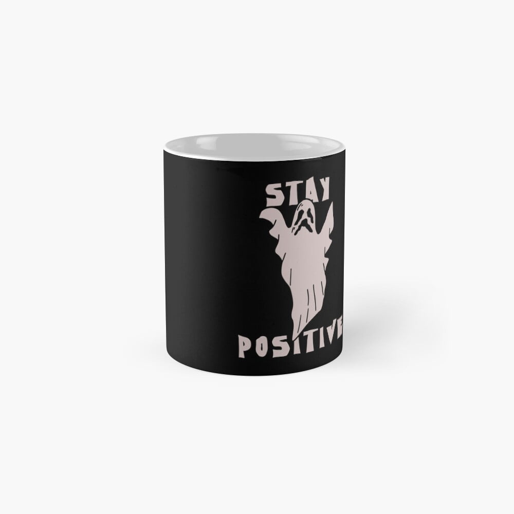 stay positive ghost design Classic Mug - Walmart.com