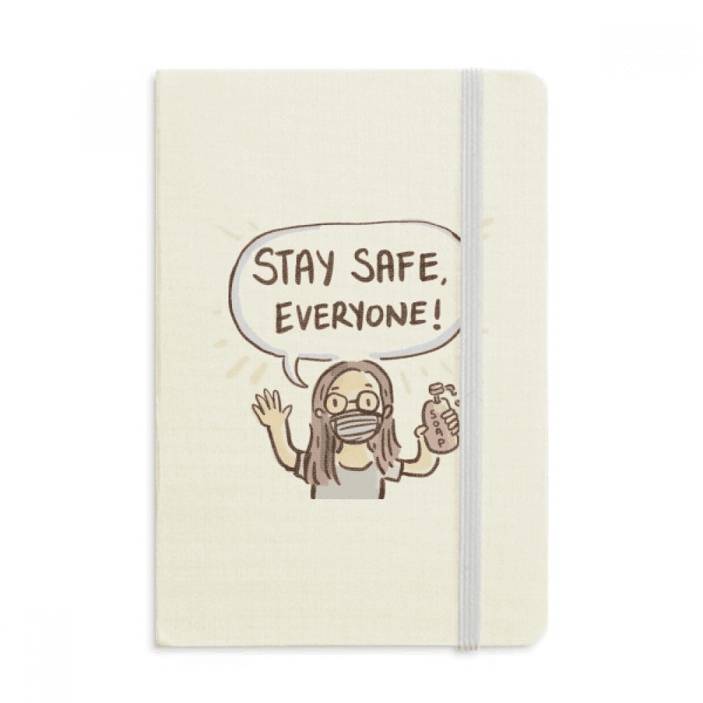 stay safe every facehead respirator notebook official fabric hard cover ...