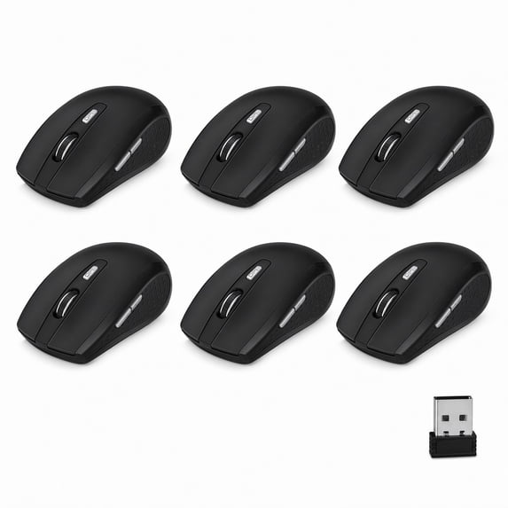 stcellnmex 6 Pack Wireless Mouse for Laptop 1200dpi Computer Mouse Bulk ...