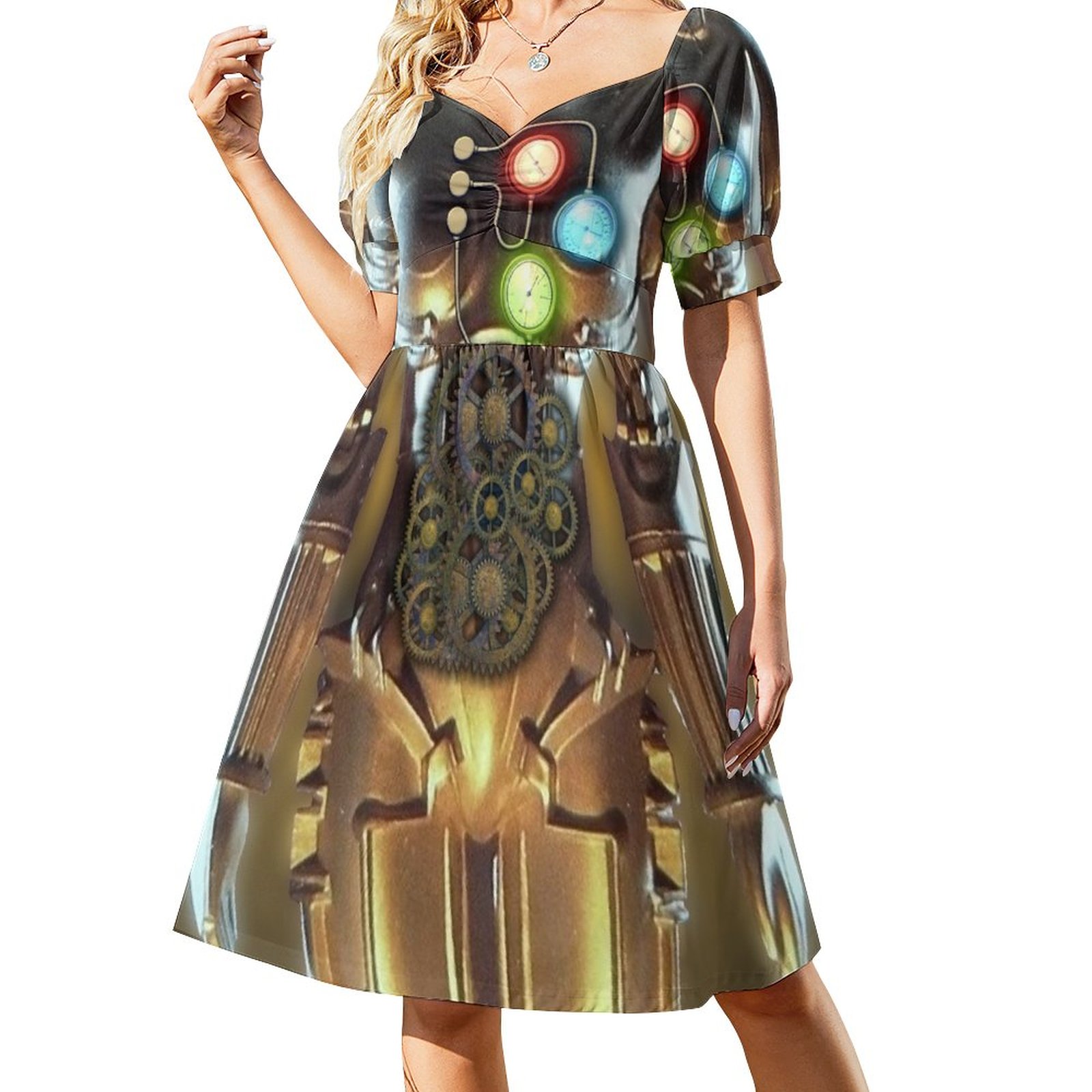 steampunk cyborg body Dress dress for woman women long dresses luxury ...