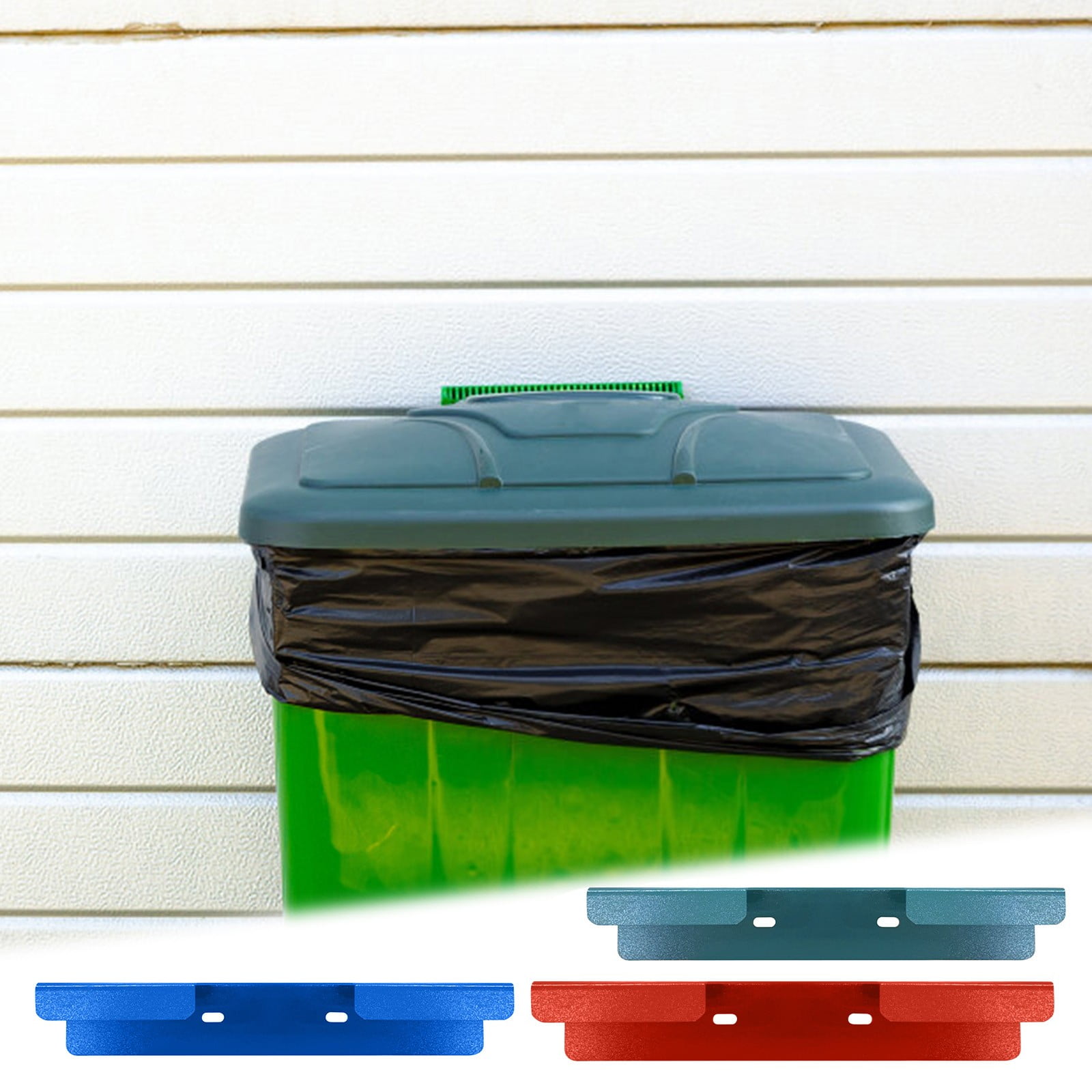 steel Frame Trash Can Lock, Heavy-Duty Security Bin Hardware, Rust ...