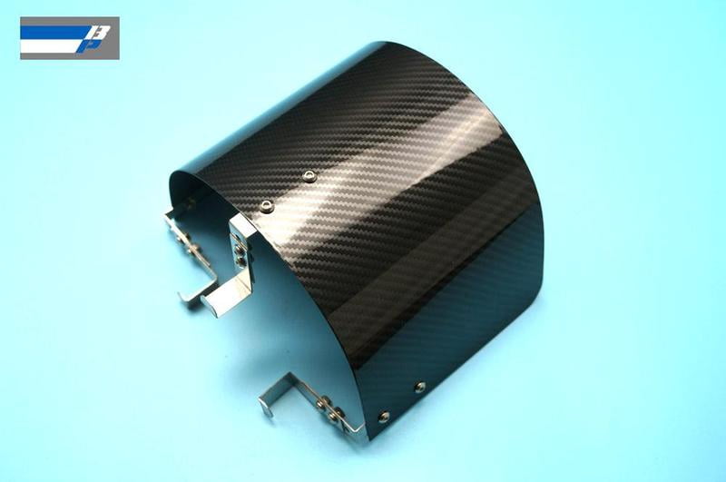 steel material with Carbon fiber Coating Air Filter Heat Shield For 2. ...