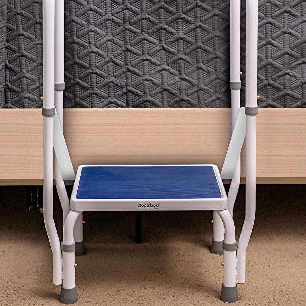 step2bed Mini Step Stool with Handle for Elderly - Adjustable Height ...