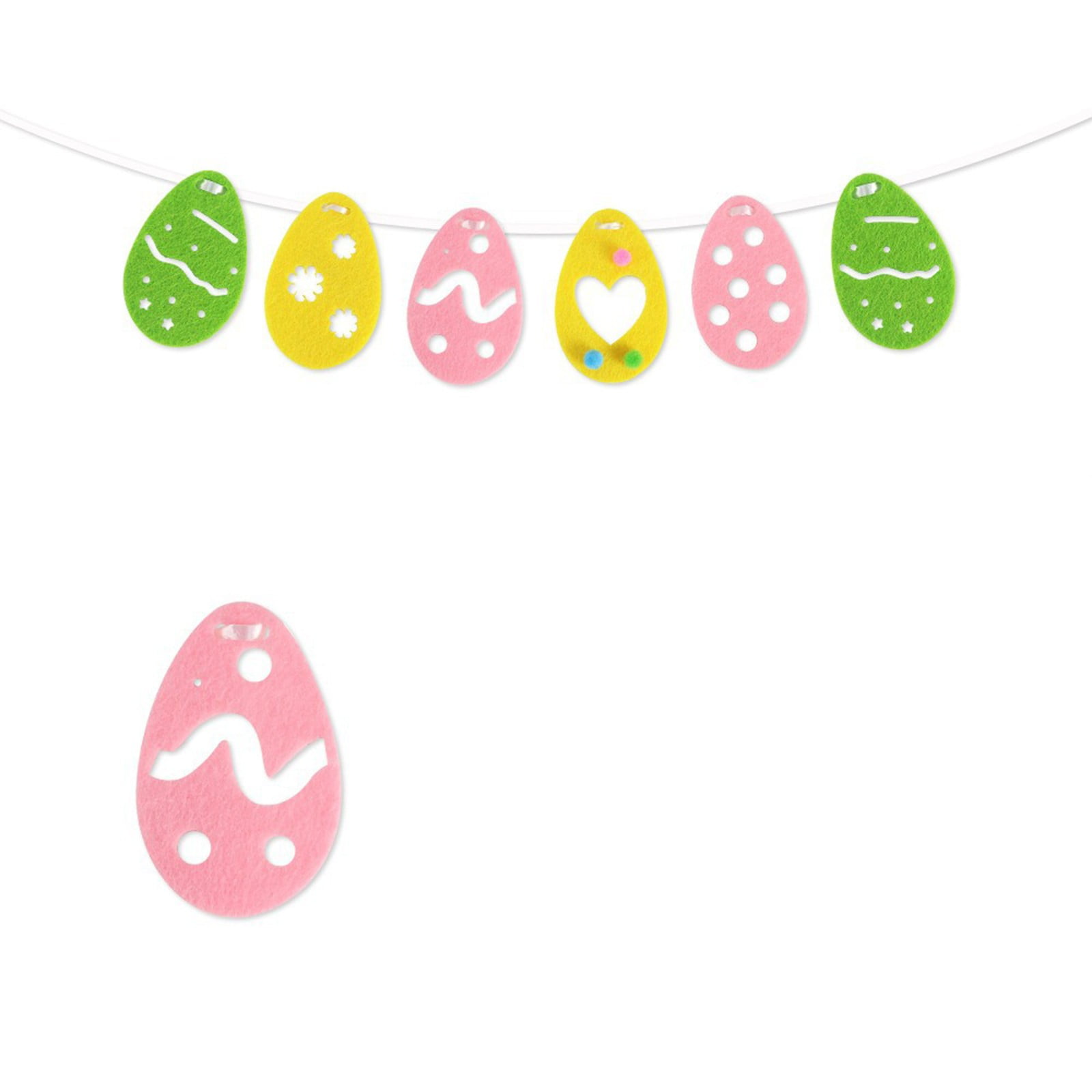 ster Party Decoration Banner, Knitted Small Animal Egg Decorations ...