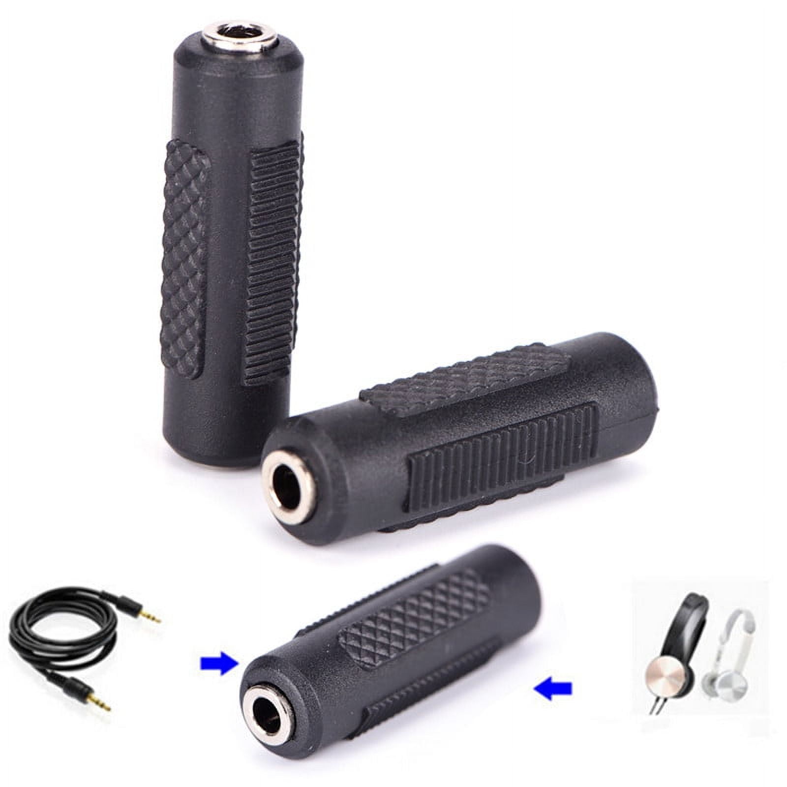 stereo 3.5mm aux female to female audio converter coupler adapters ...