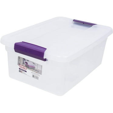 Sterilite 12.7 Qt. Modular Latch Box Clear Set of 6 - Walmart.com