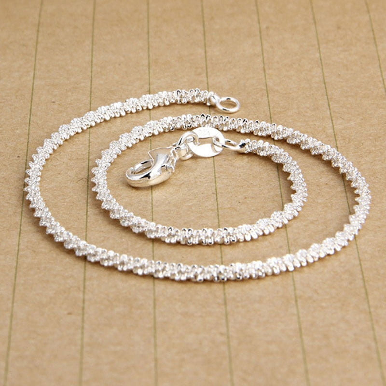 sterling silver Anklets initial Anklets for women silver bling heart ...