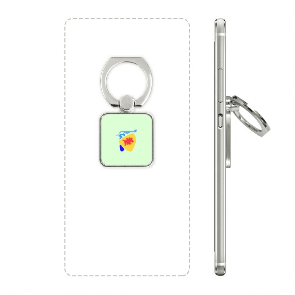 stick figure lion icon art deco fashion ph stand holder square bracket ...