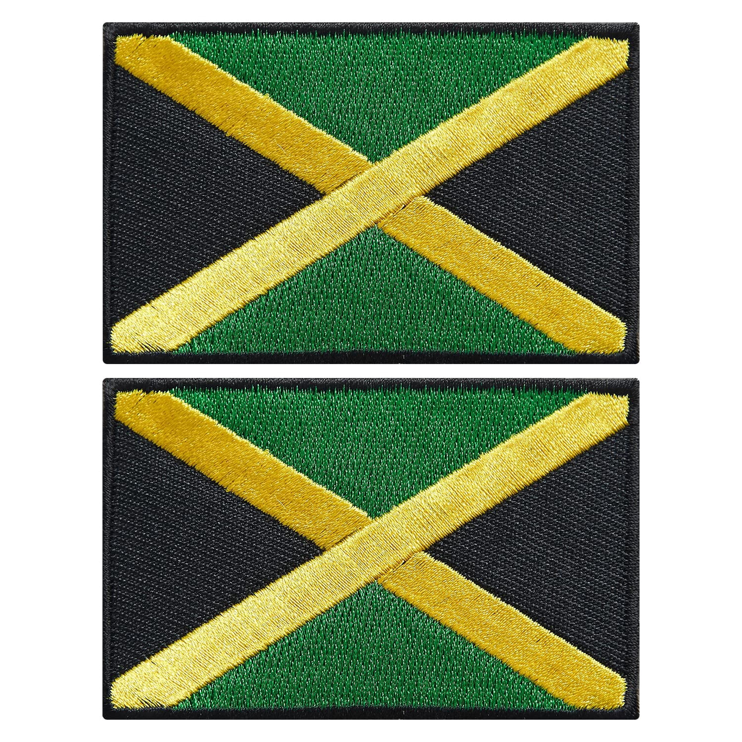 stidsds 2 Pack Jamaica Flag Patch Jamaica Flags Embroidered Patches ...