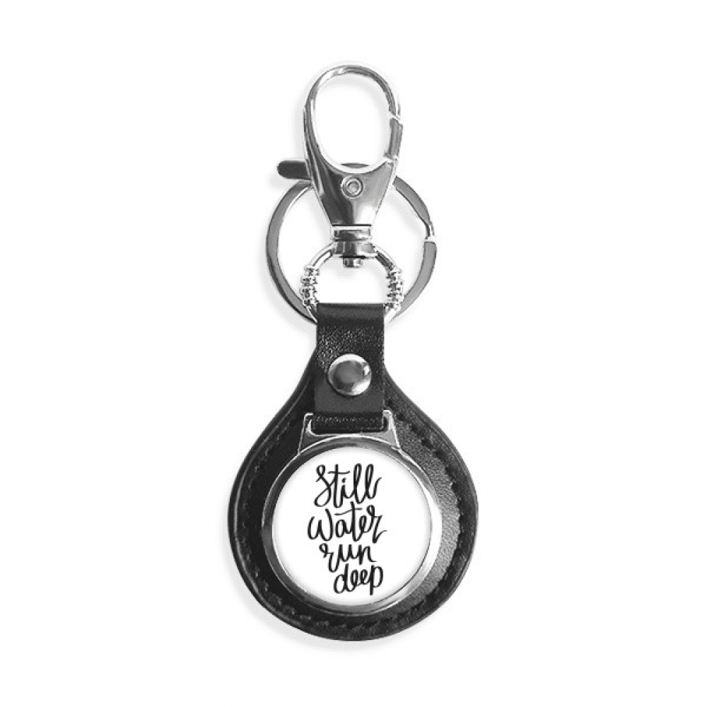 still water run deep quote key link chain keyholder finder hook metal ...