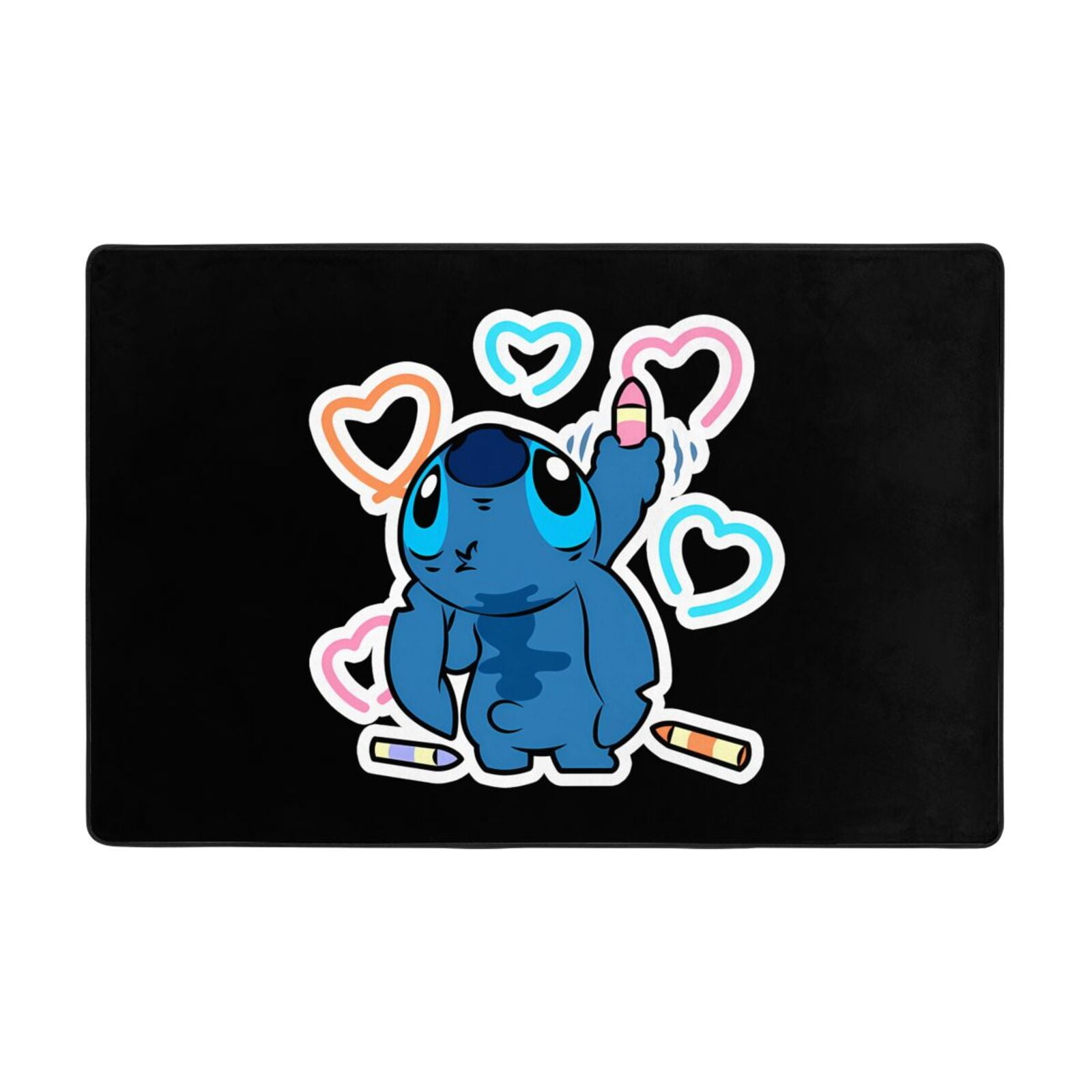 stitch Gamer Rug Room Non-Slip Gaming Rug Cool Graffiti Gaming Carpet ...