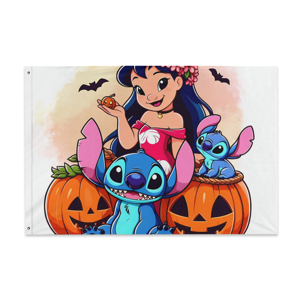 stitch Halloween Thanksgiving Double-sided Flag Multiple Sizes Double ...