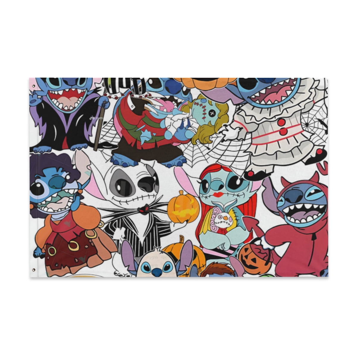 stitch Halloween Thanksgiving Double-sided Flag Multiple Sizes Double ...